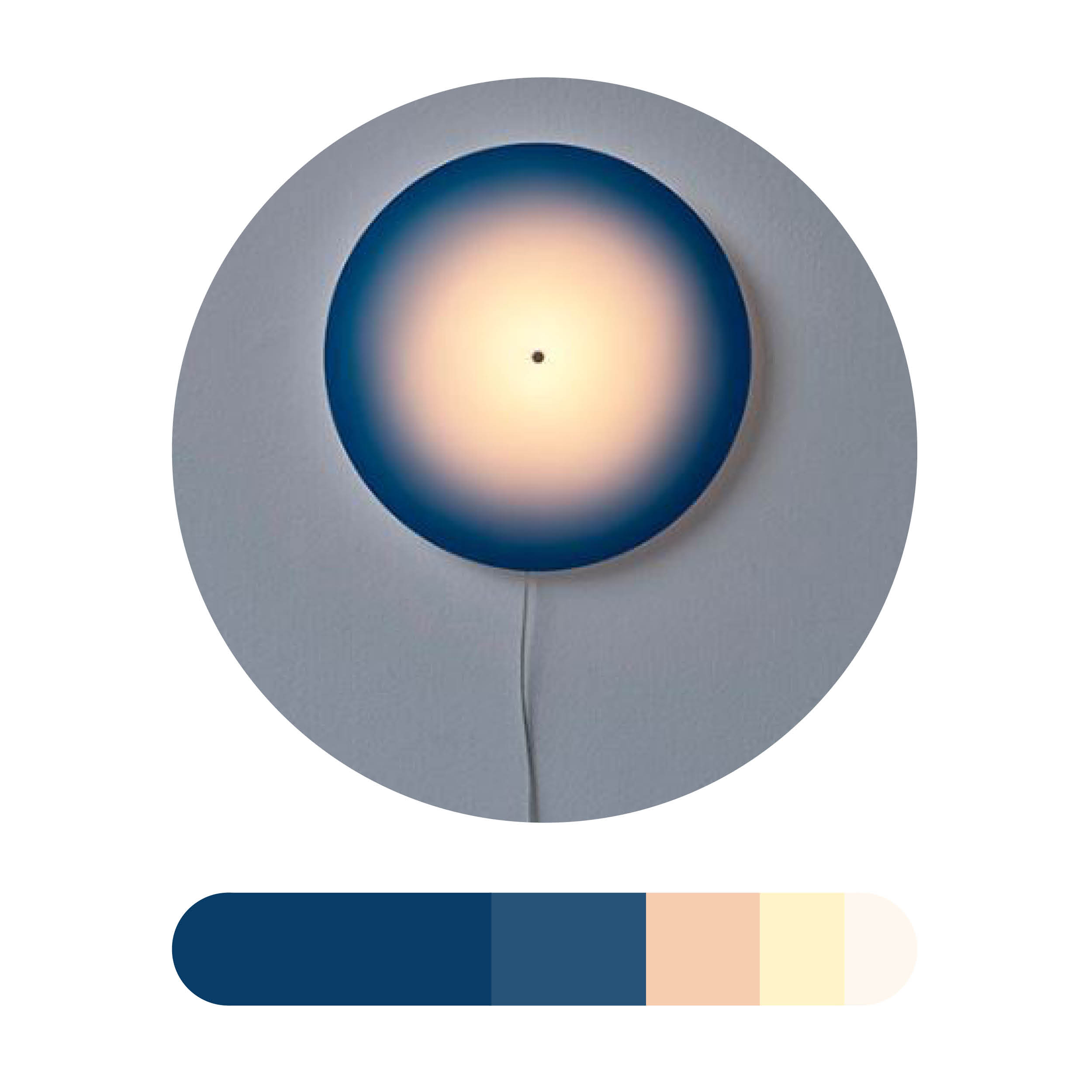Ombre Light Mette Shelde Blue White - Design With Steve